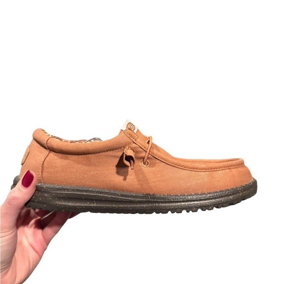 Hey Dude | Shoes | Hey Dude Wally Stretch Canvas Loafers Nut Brown Mens ...